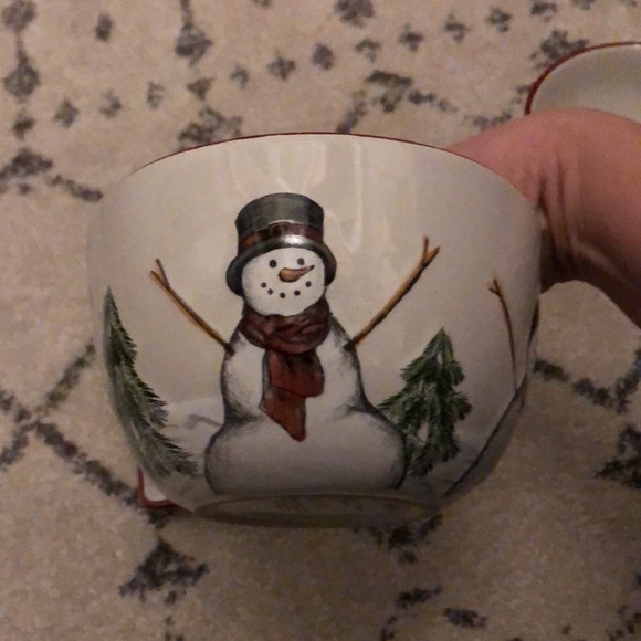 St. Nicholas Square | Holiday | Snowman Yuletide Dish Set 3 Pieces ...